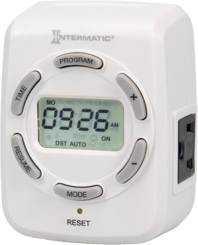 Intermatic DT122K 15-Amp Digital Indoor Timer - 7-Day Programming ...