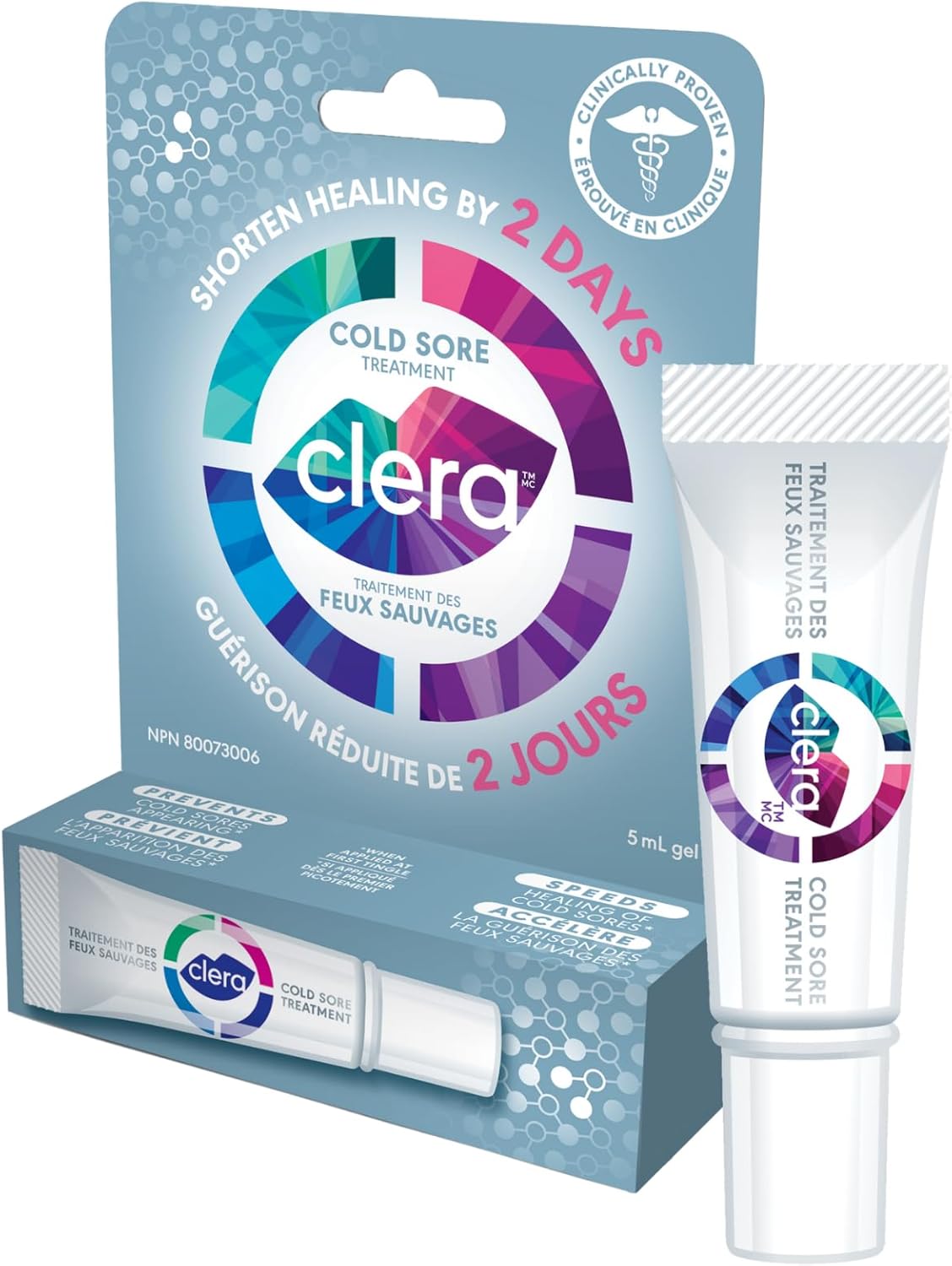 Clera Cold Sore Treatment Cream, Clinically Proven to Heal in 2 Days ...