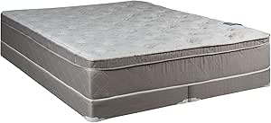 Amazon.com: GREATON Medium Plush Foam Encased Hybrid Eurotop Pillowtop ...