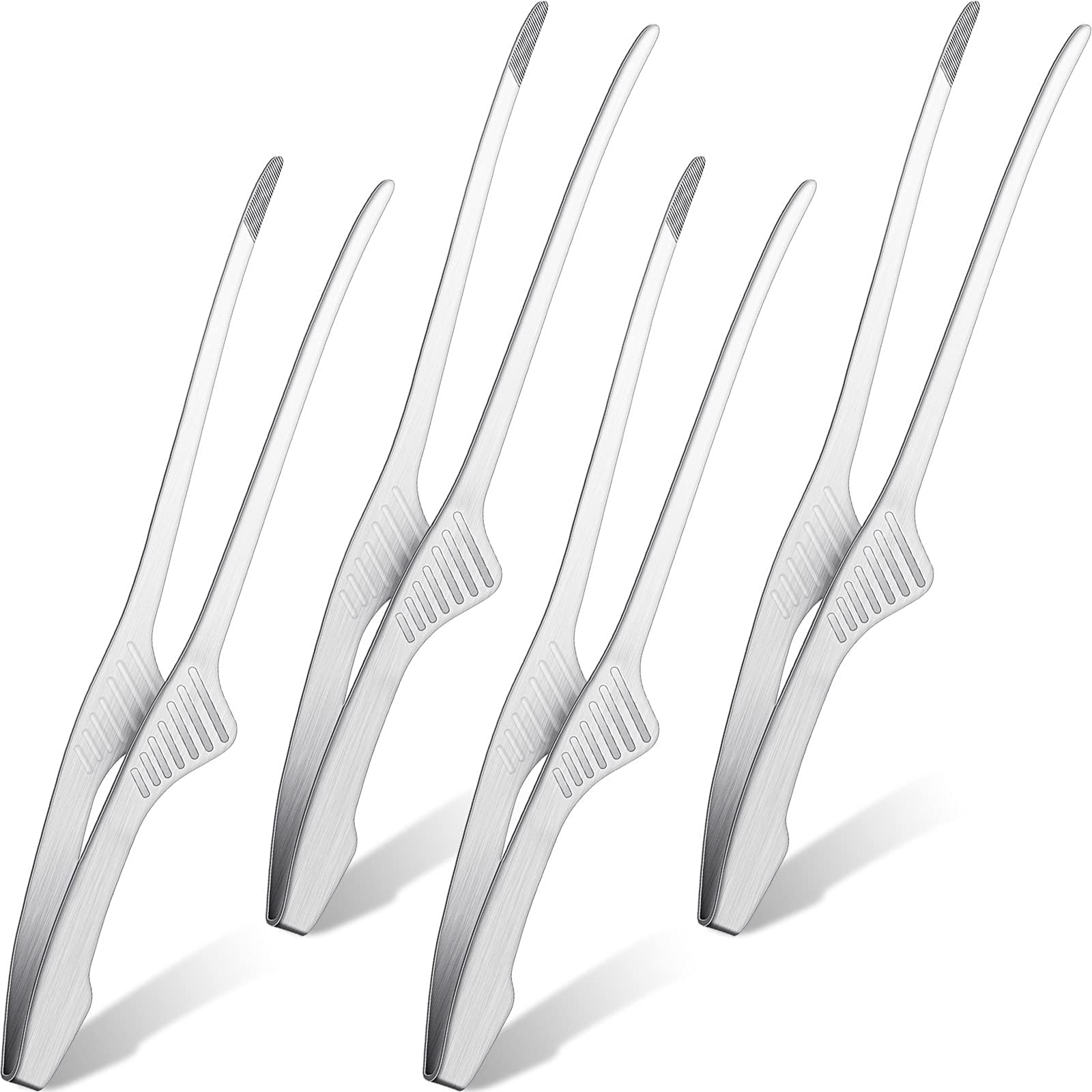 Amazon.com: Korean and Japanese BBQ Tongs Self-Standing Grill Tongs Non ...