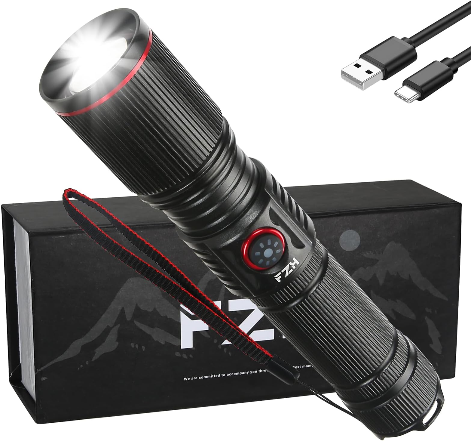 NEBO Redline 12K lumen (12000 lumen) rechargeable high power adjustable ...