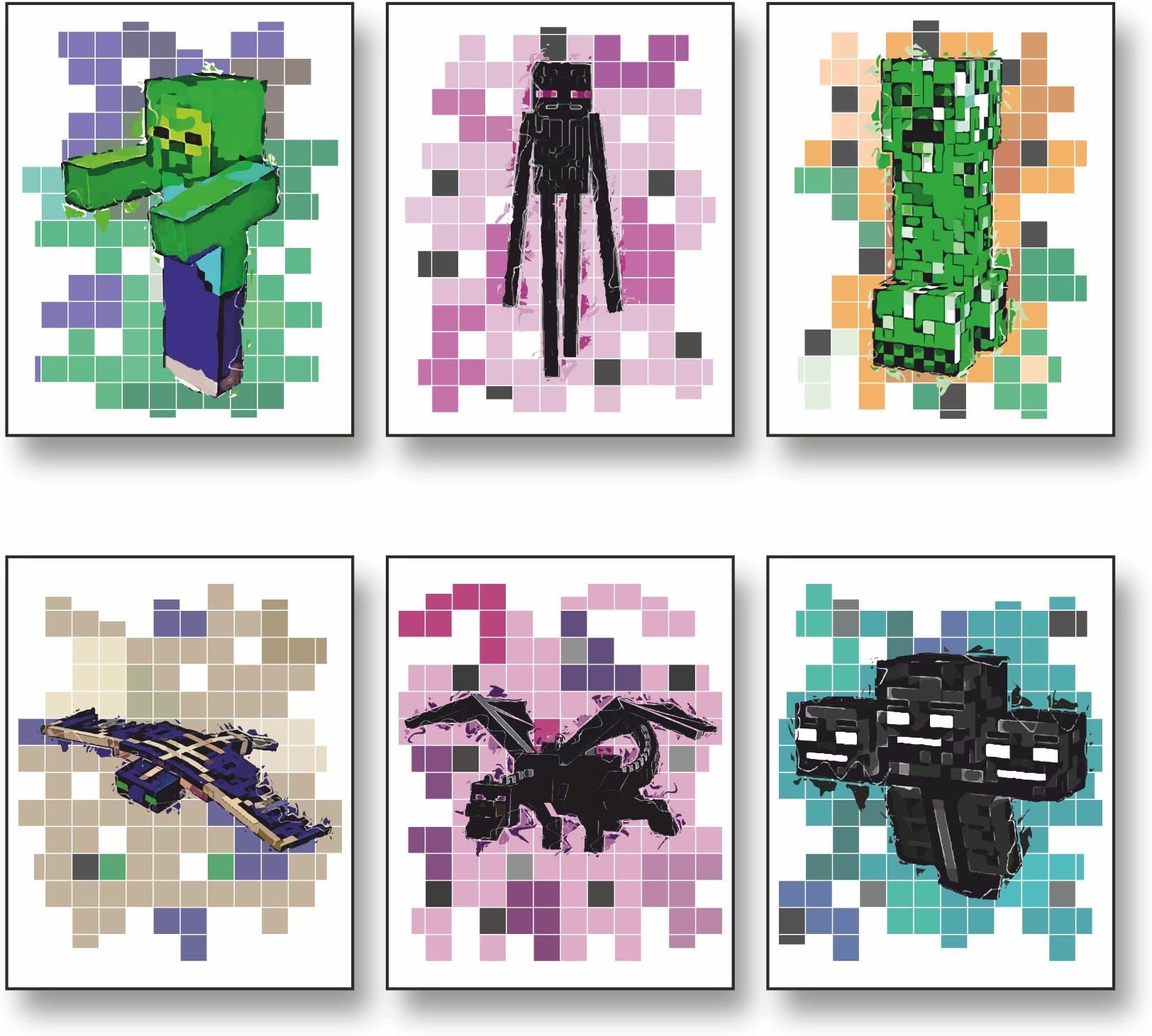 Amazon.com: Trends International Gallery Pops Minecraft: Iconic Pixels ...