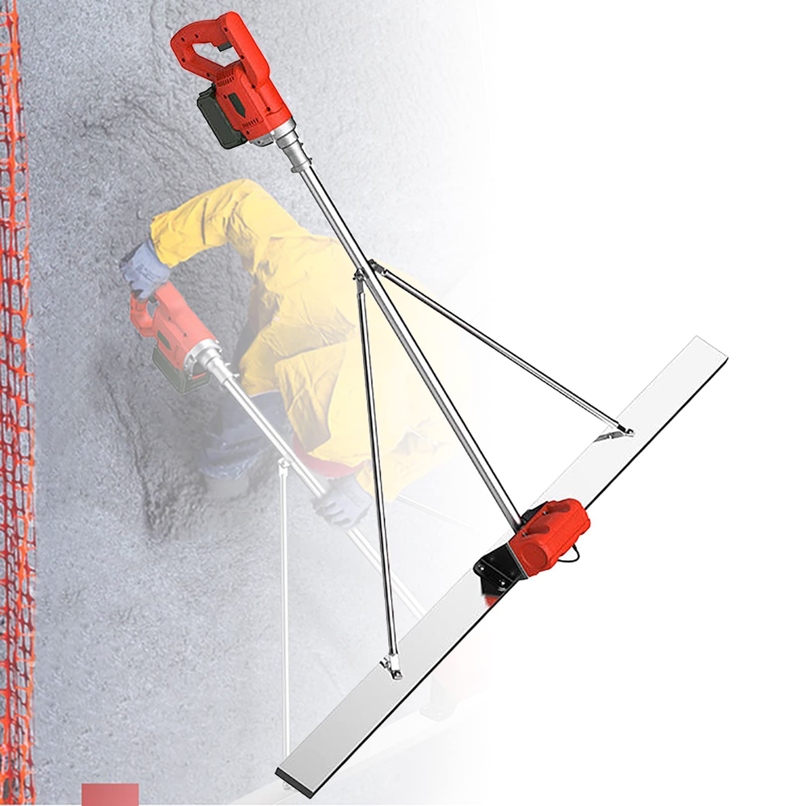SPLIND Concrete Finishing Tool Vibrator Power Screed, 6000Rpm 150CM ...