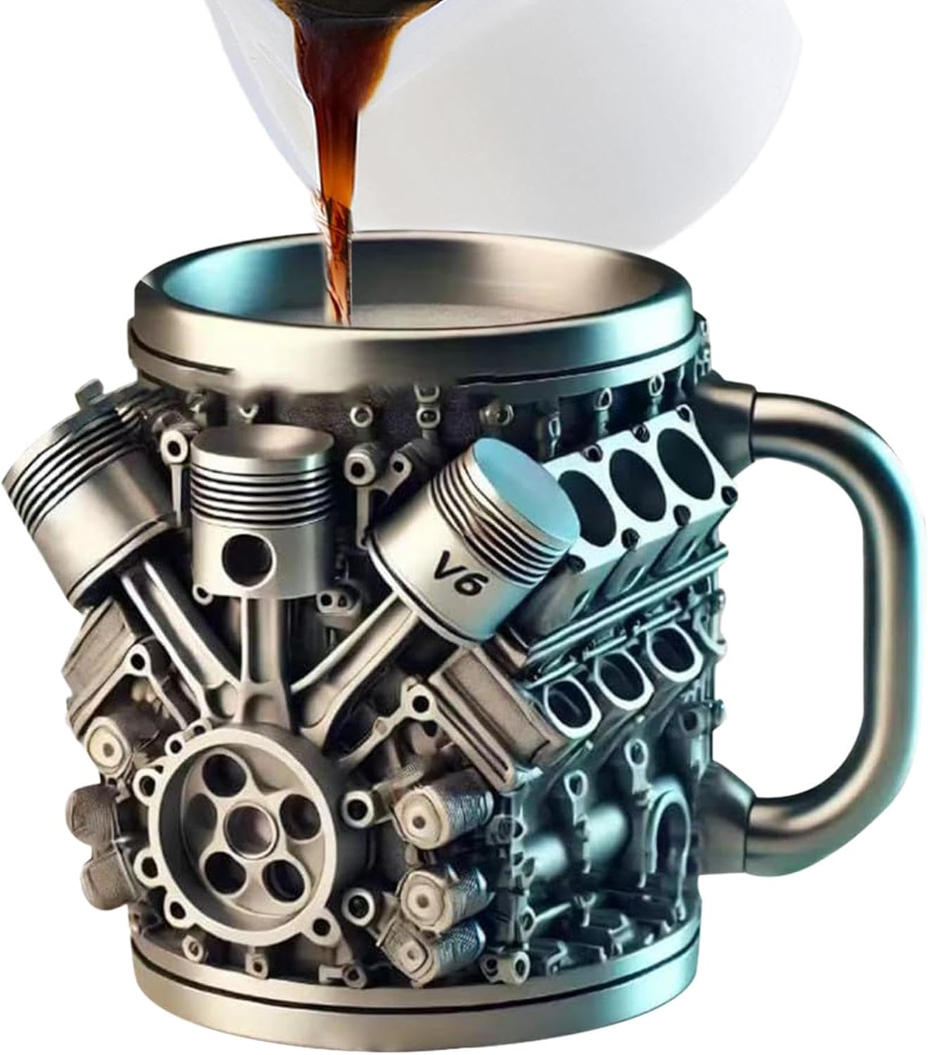 Coffee Mug | Reusable Car Engines Water Container - Funny Drinking ...
