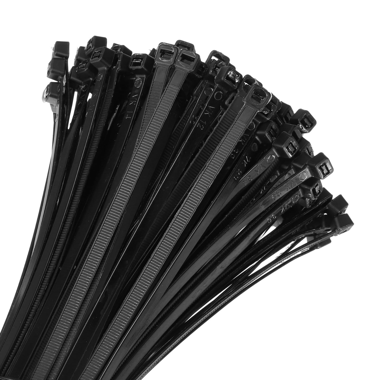 sourcing map 250pcs 14 Inch 53 Lbs Cable Zip Ties Self-Locking Long ...