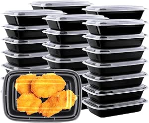 Amazon.com: Apsic Meal Prep Containers, 150 Pack 16oz Disposable Take ...