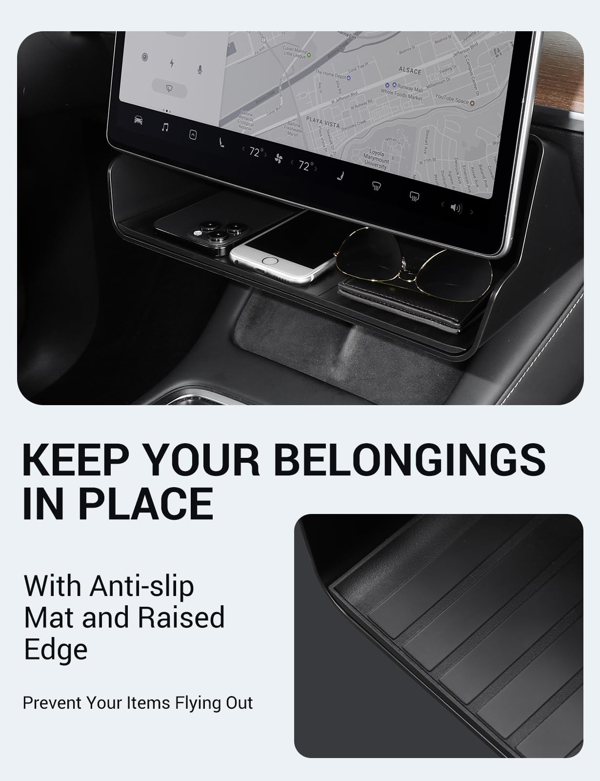 Snapklik.com : BASENOR New Version Tesla Model Y/3 Center Console ...