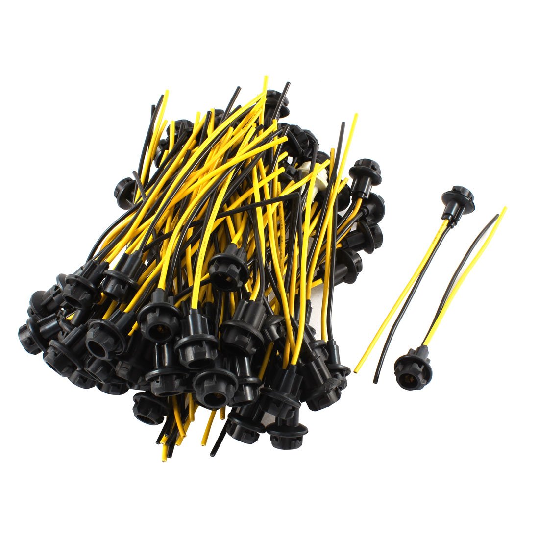 Amazon.com: uxcell T10 Light Socket Connector Wire Harness 100 Pcs ...