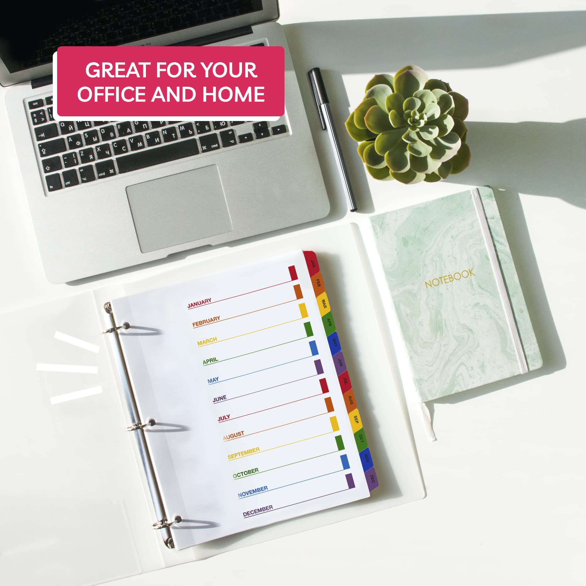 Snapklik.com : Monthly Dividers For 3 Ring Binder - Month Dividers For ...