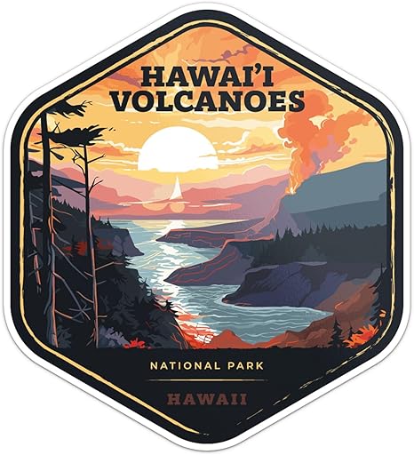 Amazon.com - Hawaii Volcanoes National Park Sticker - Waterproof Vinyl ...