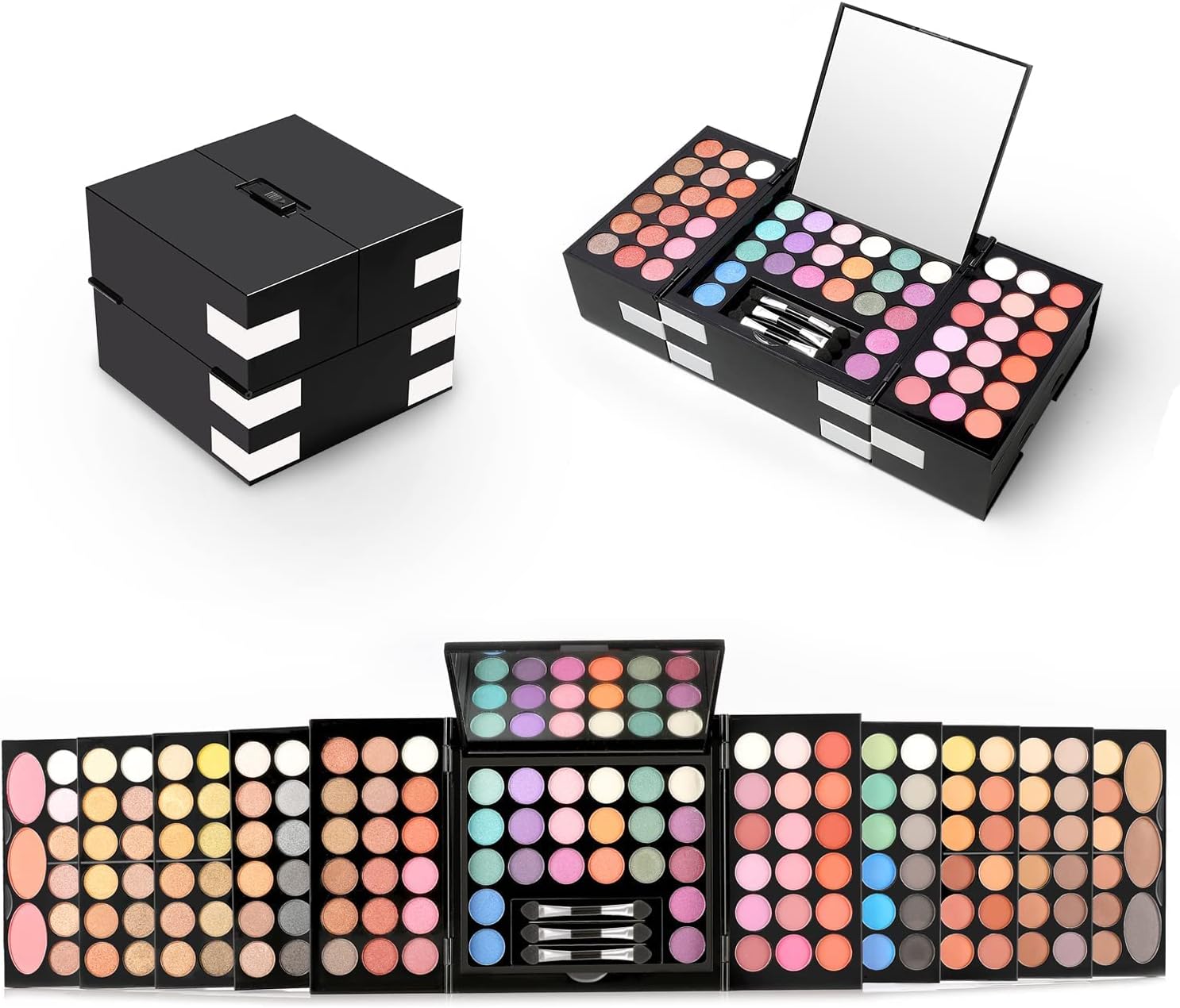 148 Colors Cosmetic Make up Palette Set Kit with Eyeshadow Blusher ...