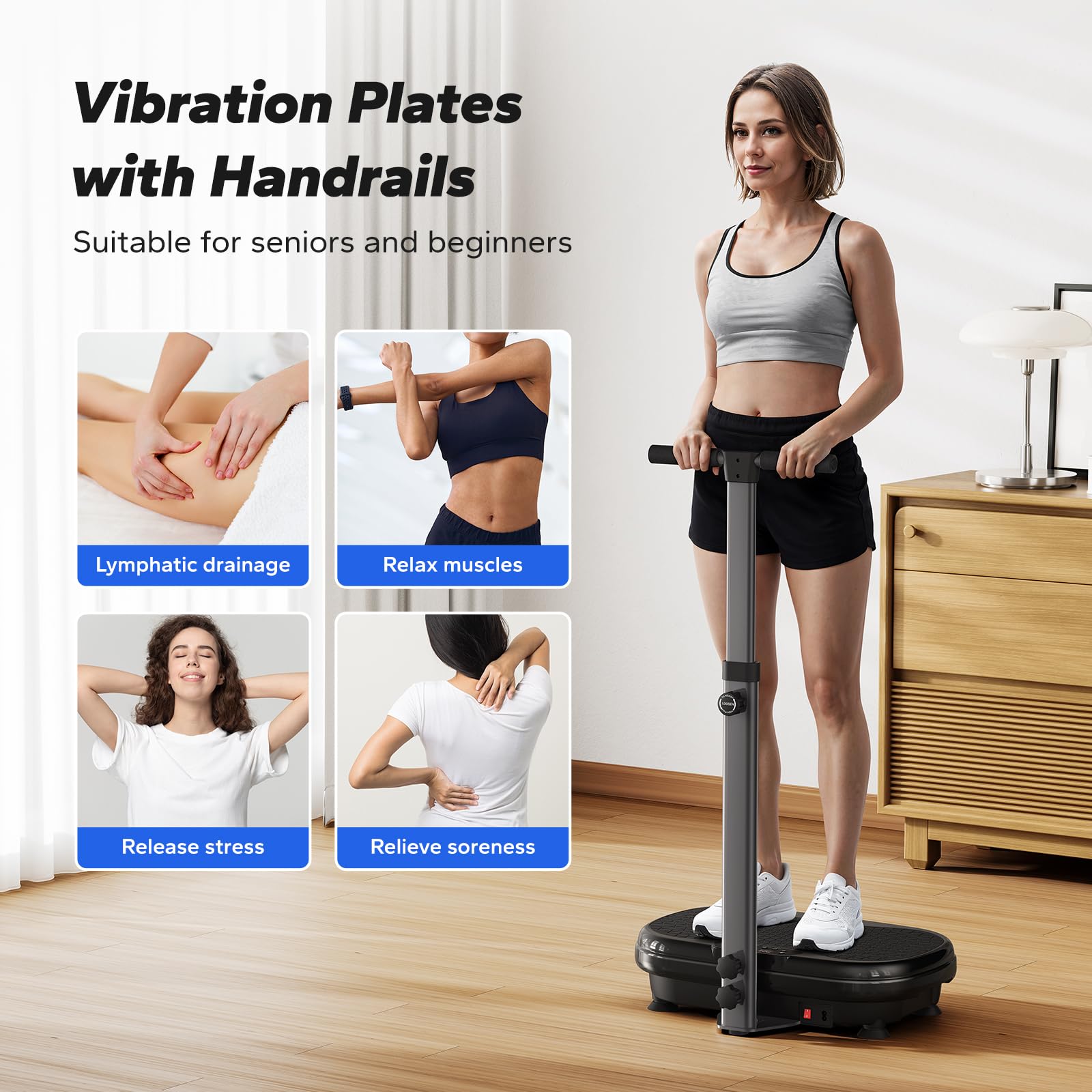 Snapklik.com : MERACH Vibration Plate Exercise Machine, Vibration Plate ...
