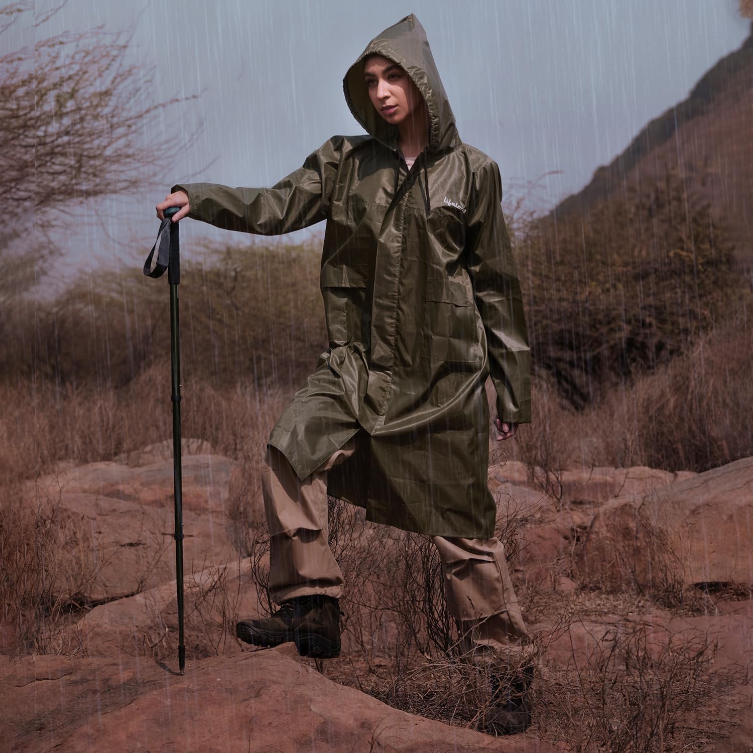 Lifelong Raincoat for Women - Lightweight Waterproof Raincoat with ...