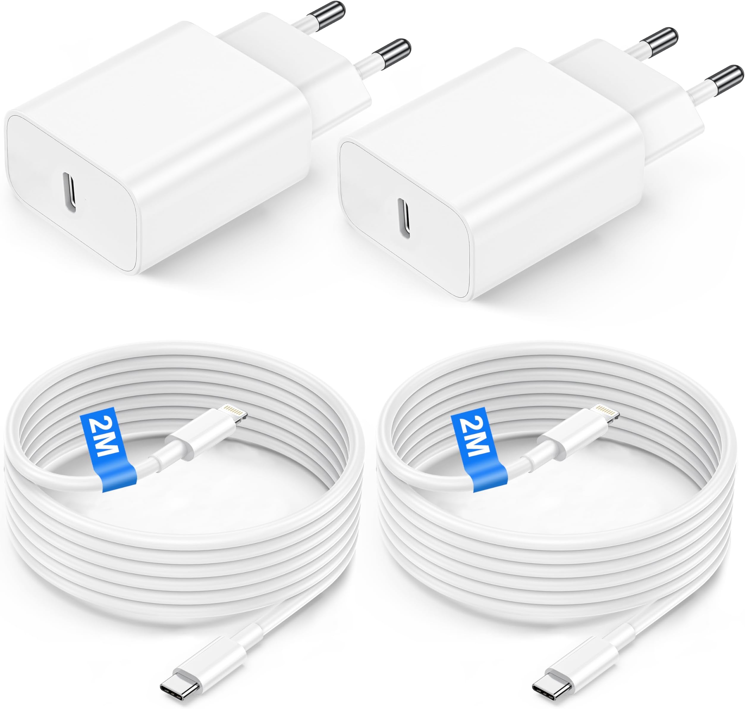 25W Rapide Chargeur for iPhone 14/14 Plus/14 Pro/14 Pro Max/13/12/11/SE ...