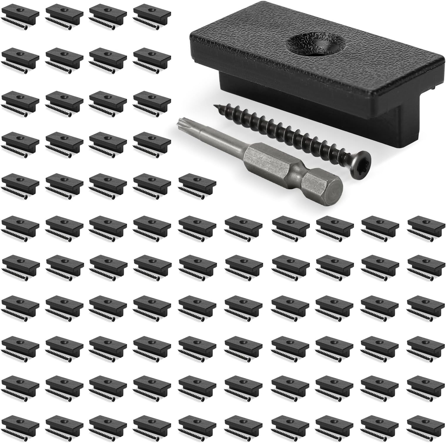 LukLoy Hidden Deck Fasteners for Composite Decking Board, 200 Pack ...