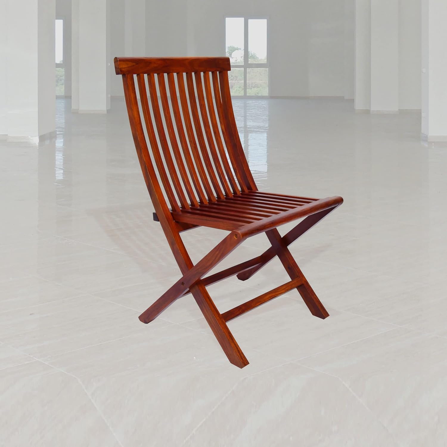 WOODY Furniture™ Sheesham Wood Folding Comfort Chair for Living Room ...
