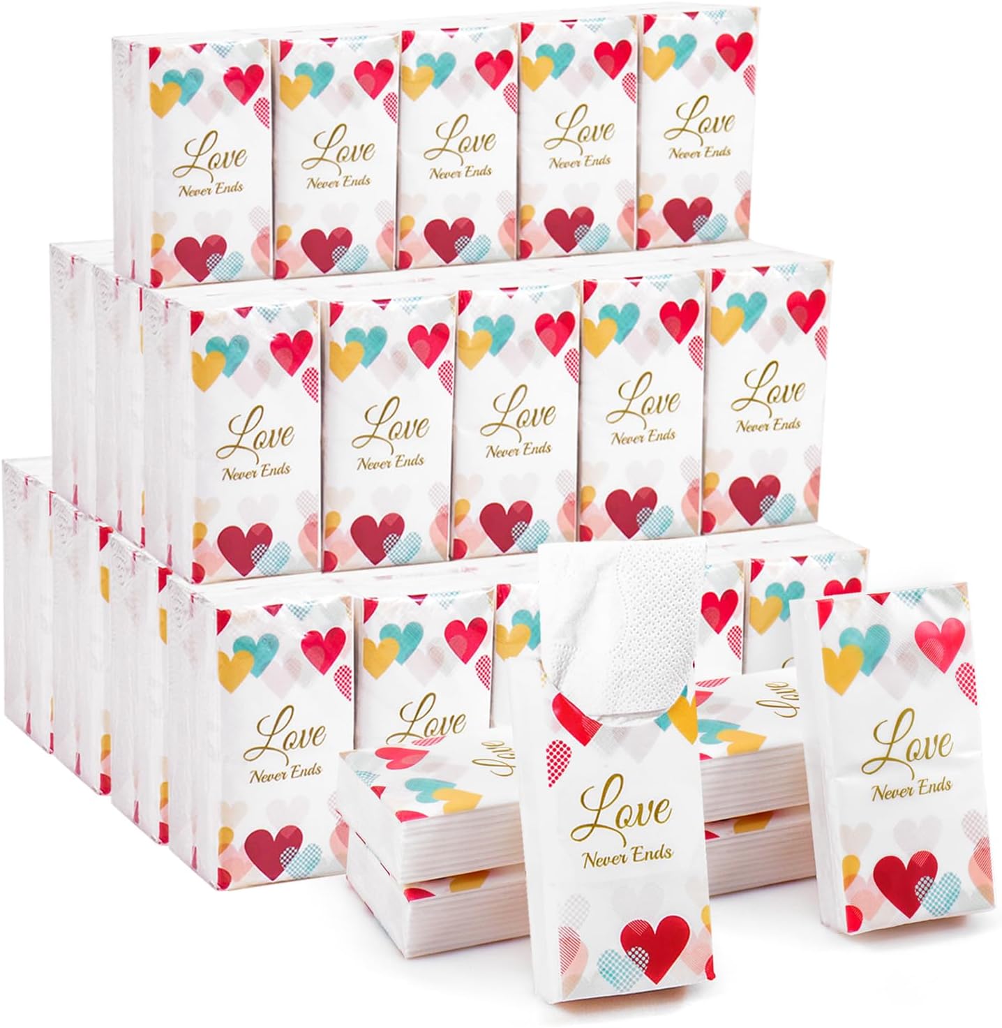 Amazon.com: Ruksifg 50 Pack Pocket Tissues Travel Packs Bulk Individual ...