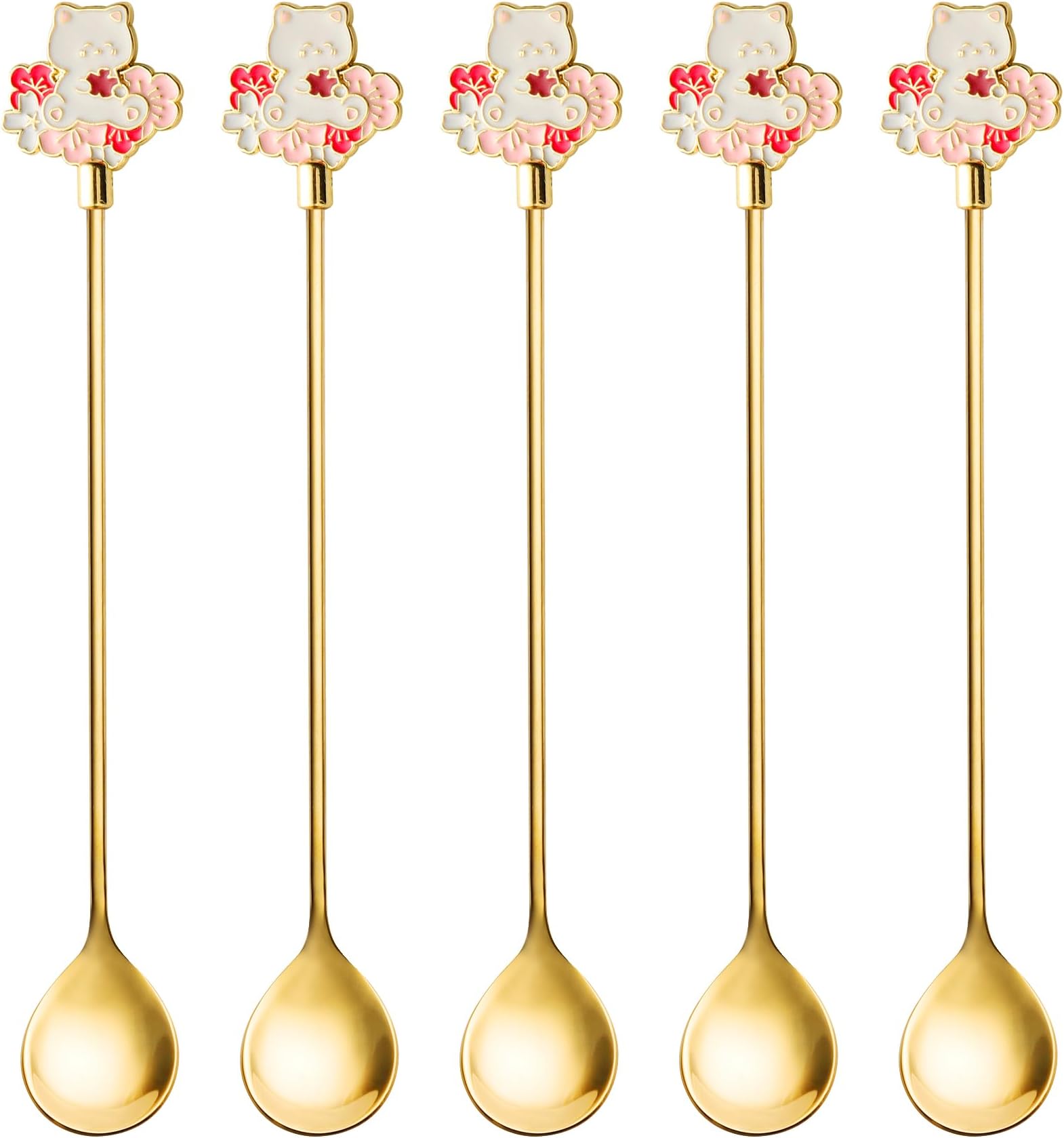 Amazon.com: WARMBUY Small Stainless Steel Ice Cream Spoon Coffee Spoons ...