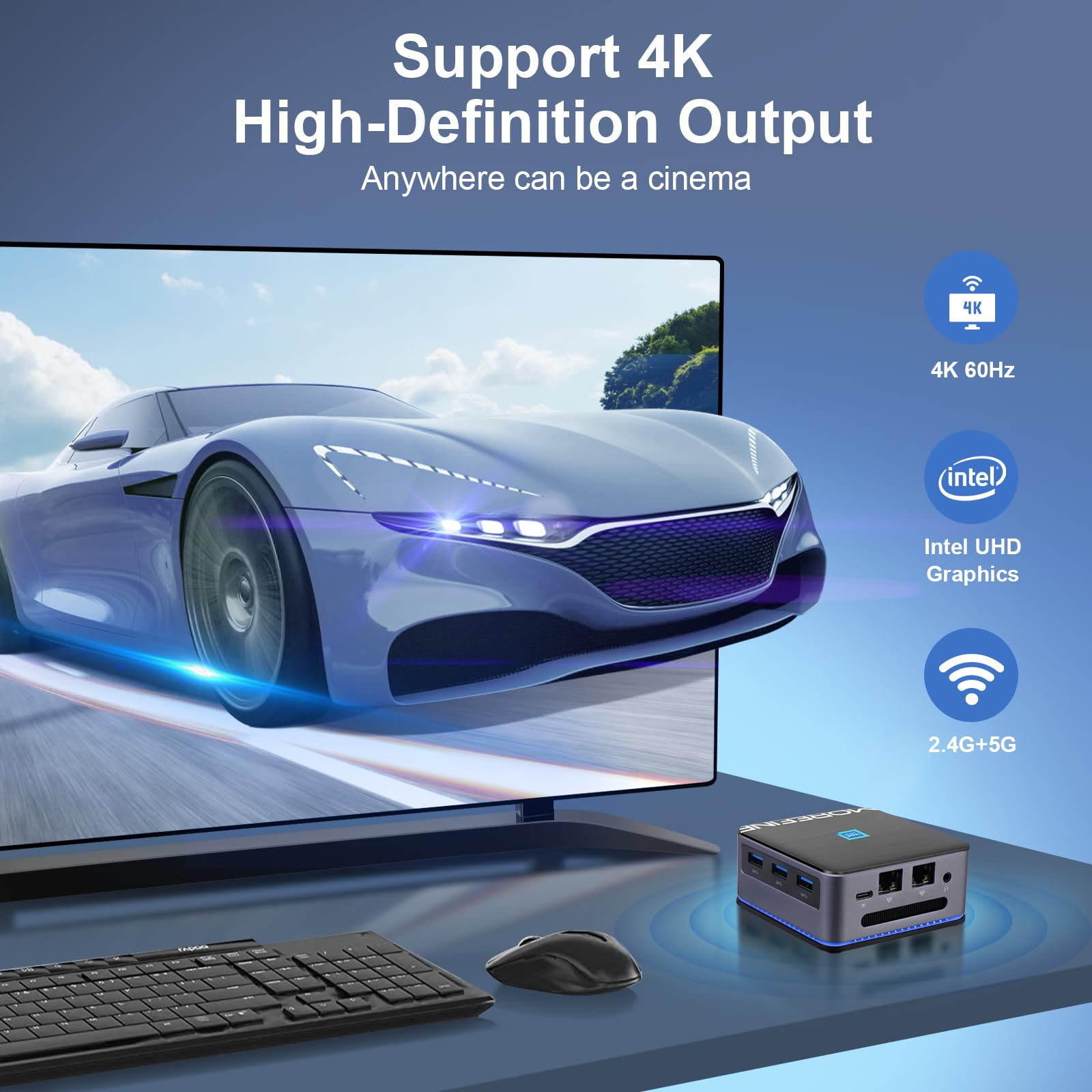 Snapklik.com : MOREFINE M8S Mini PC, Intel 12th N100 (up To 34GHz ...