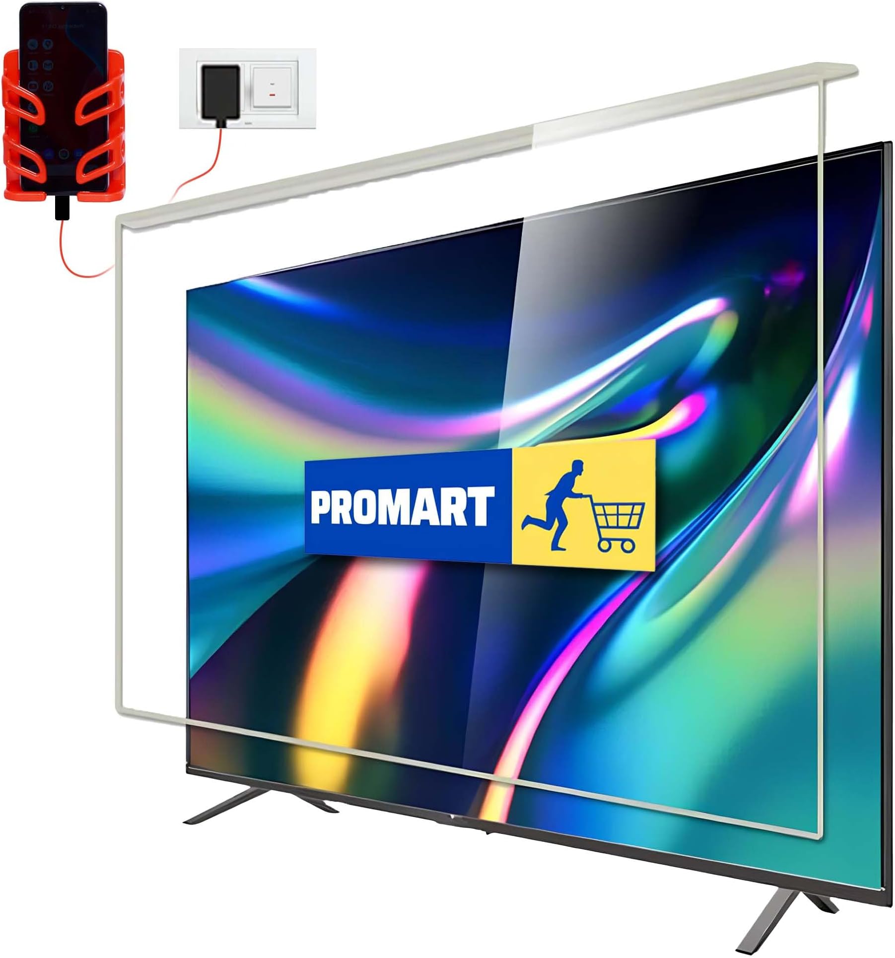 PROMART 65 Inch LED TV Screen Protector Glass | 4K Smart TV Guard | Non ...