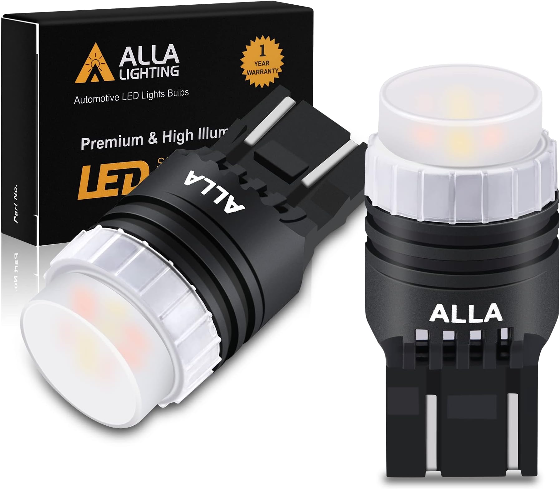 Amazon.com: JDM ASTAR Extremely Bright 3030 Chipsets White/Yellow 7443 ...