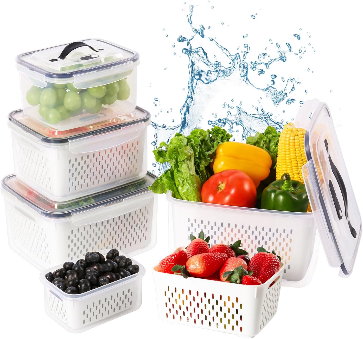 Amazon.com: Rubbermaid FreshWorks Produce Saver, Medium and Large ...