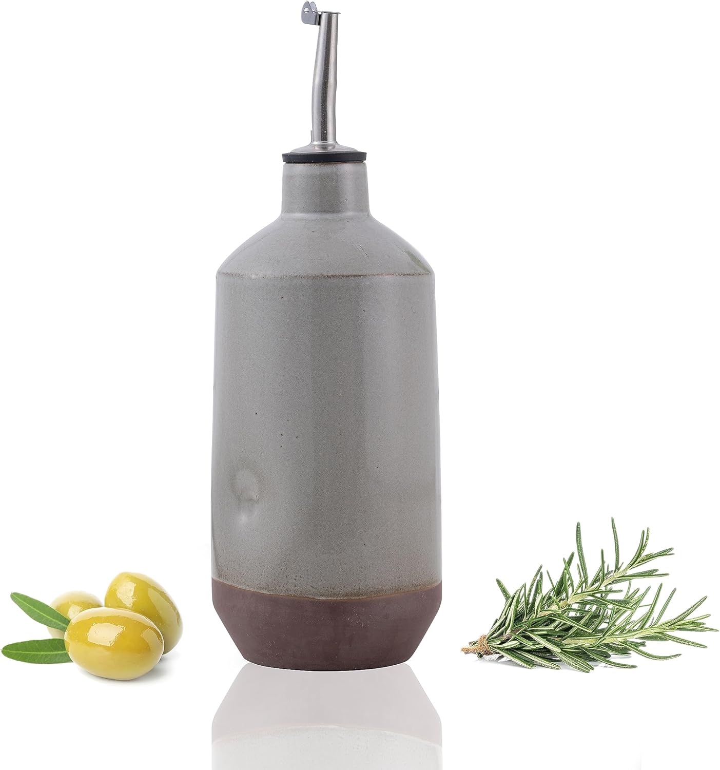 KAKI Olive Oil Dispenser, Olive Oil Cruet, Ceramic Oil Dispenser, Evoo ...