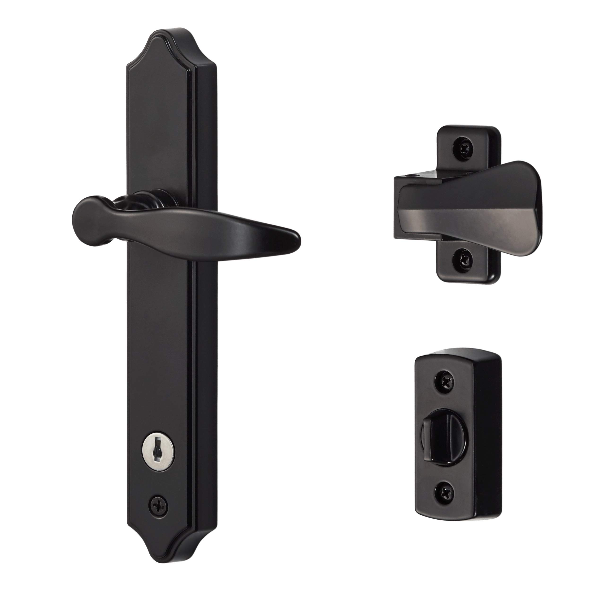 Snapklik.com : Ideal Security Matte Black Storm Door Handle
