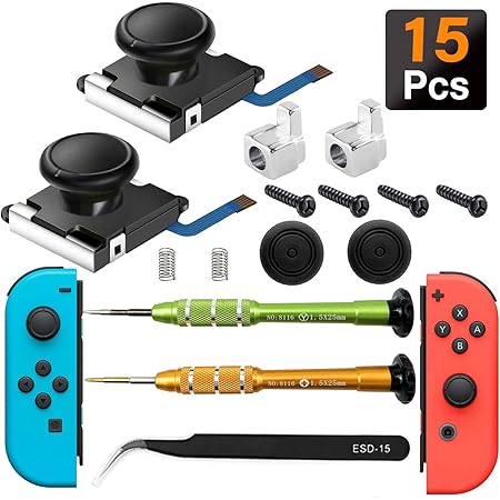Amazon.com: Joycon Joystick Replacement 2 Pack for Fix Drift Nintendo ...