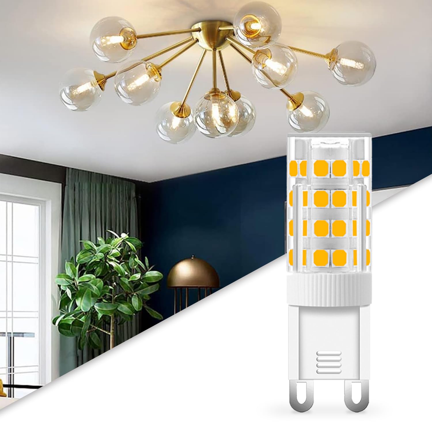 Snapklik.com : KCO Lighting G9 LED Light Bulb 3000K Warm White Non ...