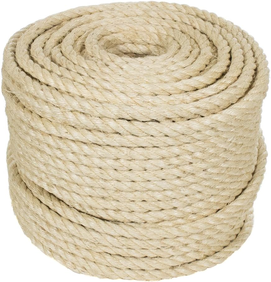 EVERSTRONG 100% Manila Twisted Rope in 600 Ft Spool x Various Sizes, 1/ ...