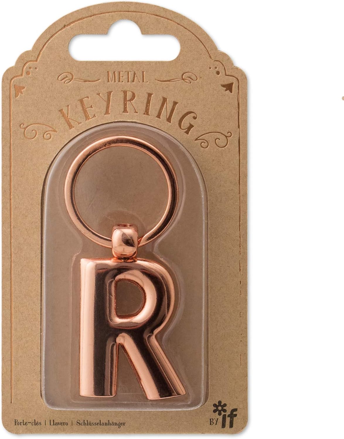 Amazon.com: IF Metal Letter Keyring Personalised Alphabet Letters ...