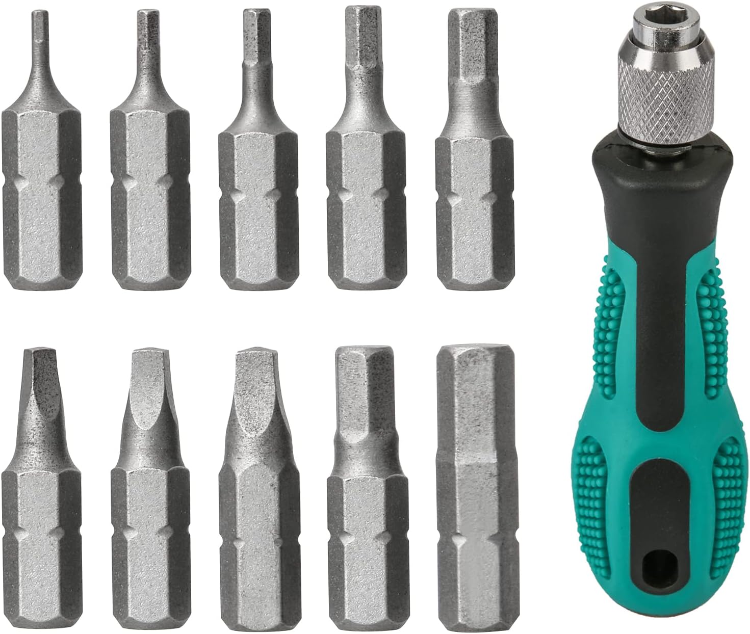 SHAOHUA 10Pcs Hex Head Allen Wrench Drill Bit Set＆Square Head Bit Set ...