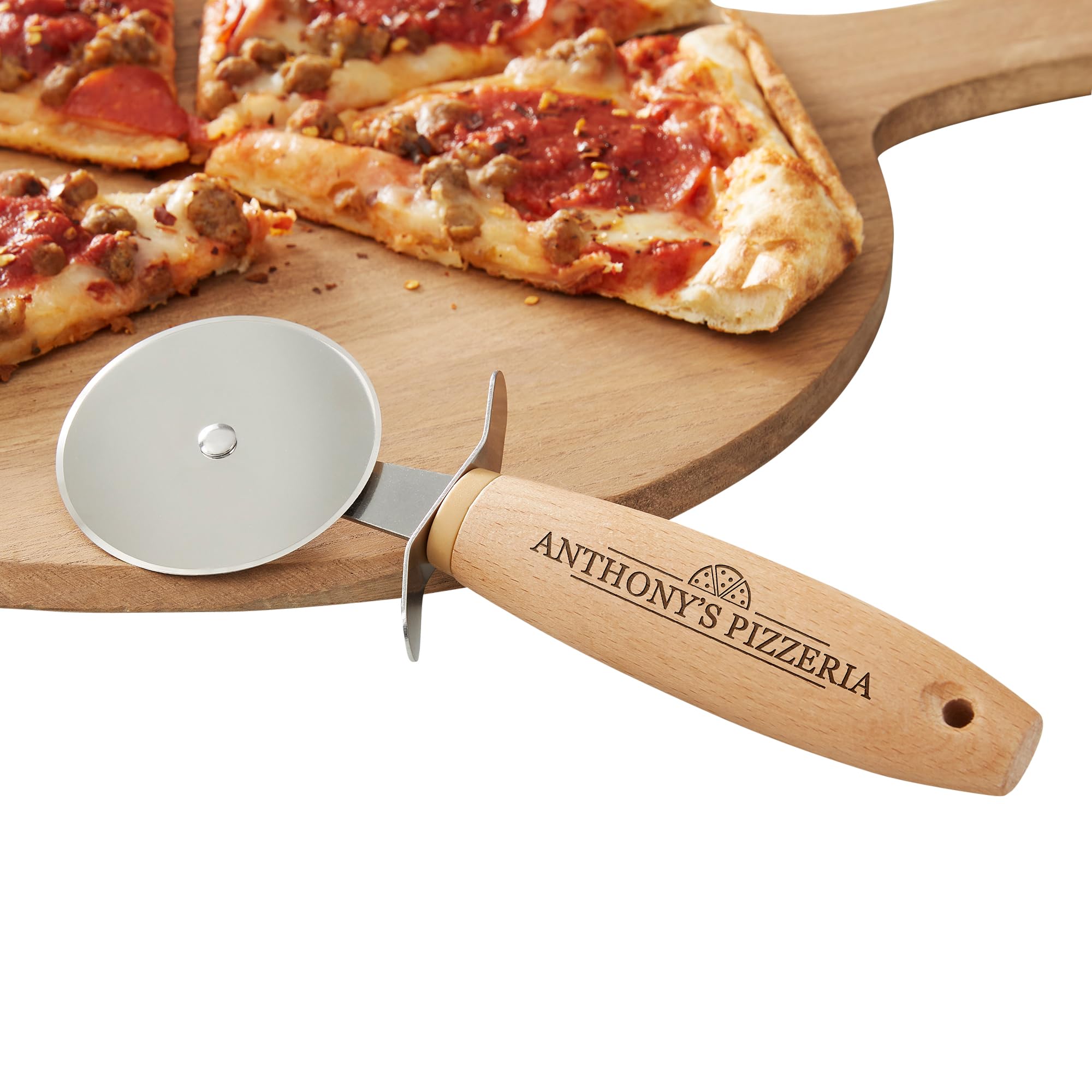 Amazon.com: Personalization Universe Pizzeria Personalized Pizza Cutter ...