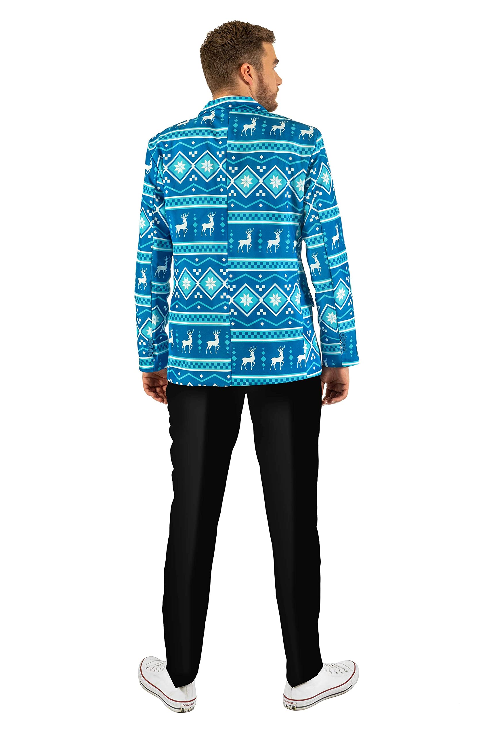 Christmas Party Jacket SSLR Men's Funny Ugly Christmas Blazer - Festive ...
