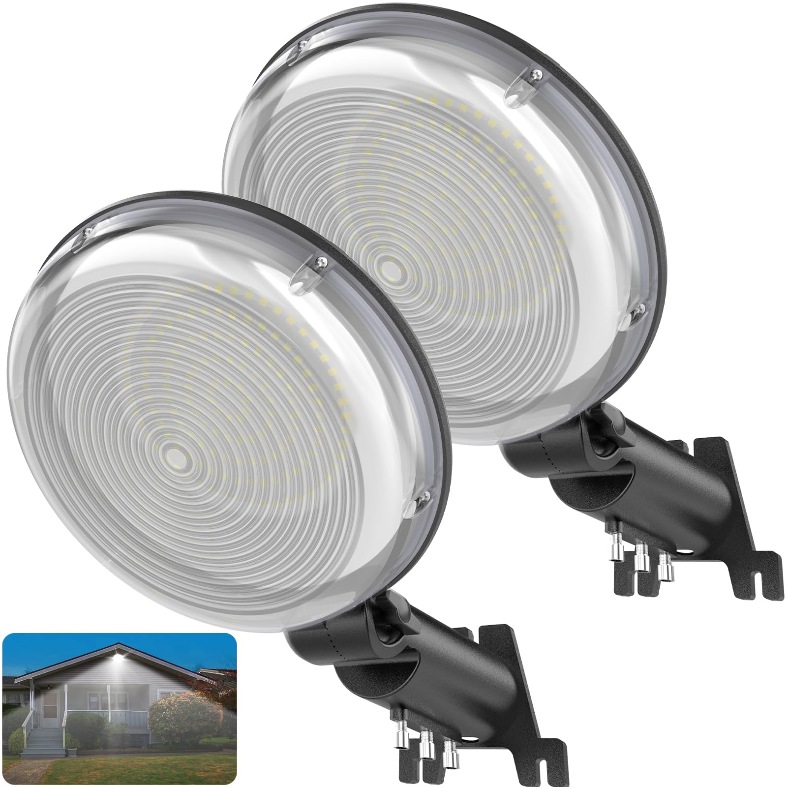 LED Barn Lights 2 PACK,100W Dusk to Dawn Outdoor Lighting,IP66 ...