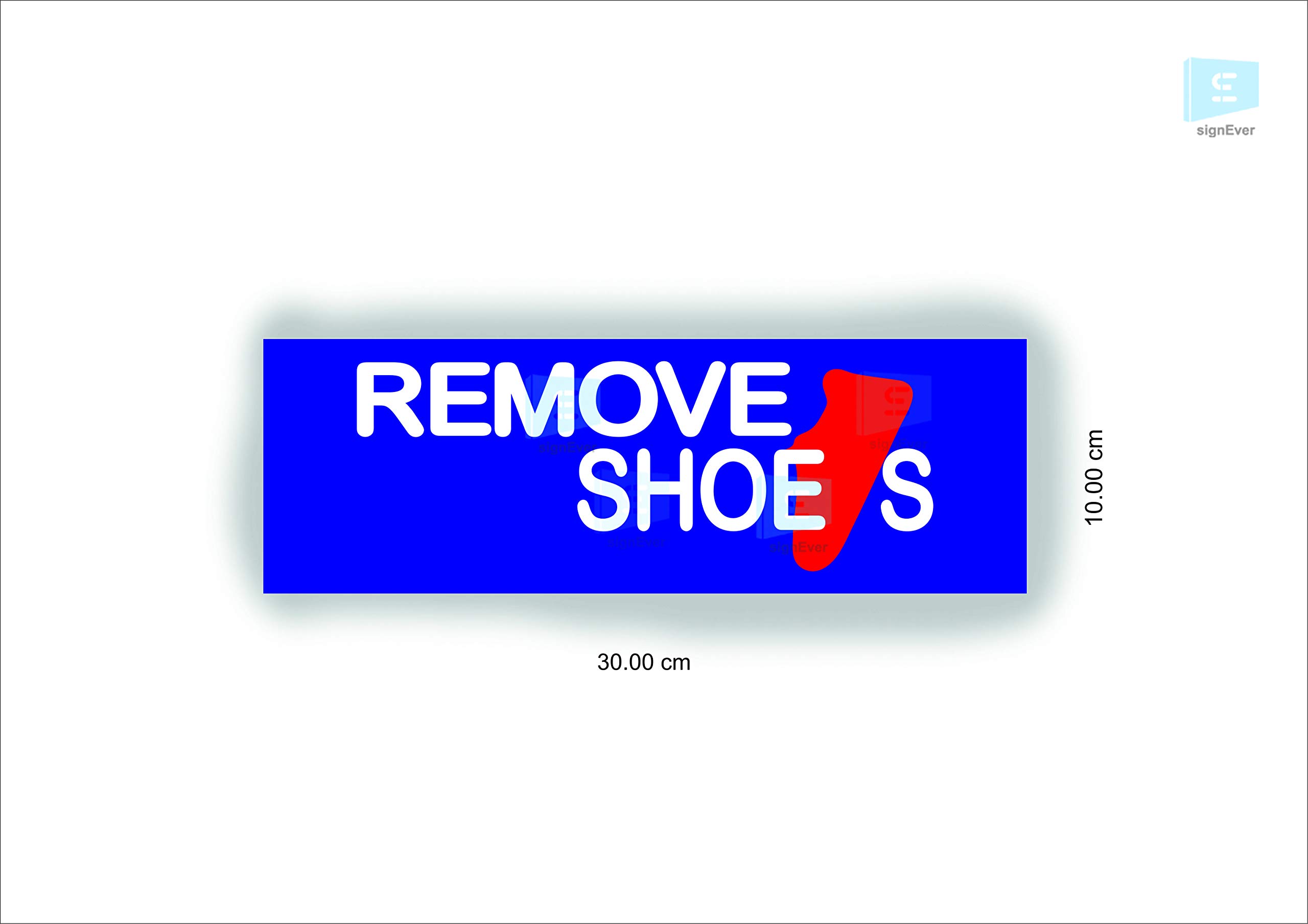 Buy SIGN EVER Please Remove Your Shoes Sign Board For Office Bank ...