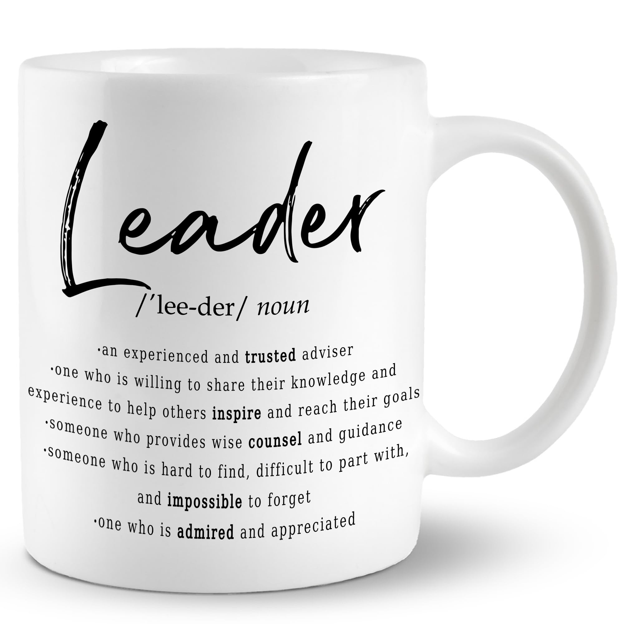 Amazon.com | JRTW Leader Mug, Leader Gifts,Leadership Gifts, Leader ...