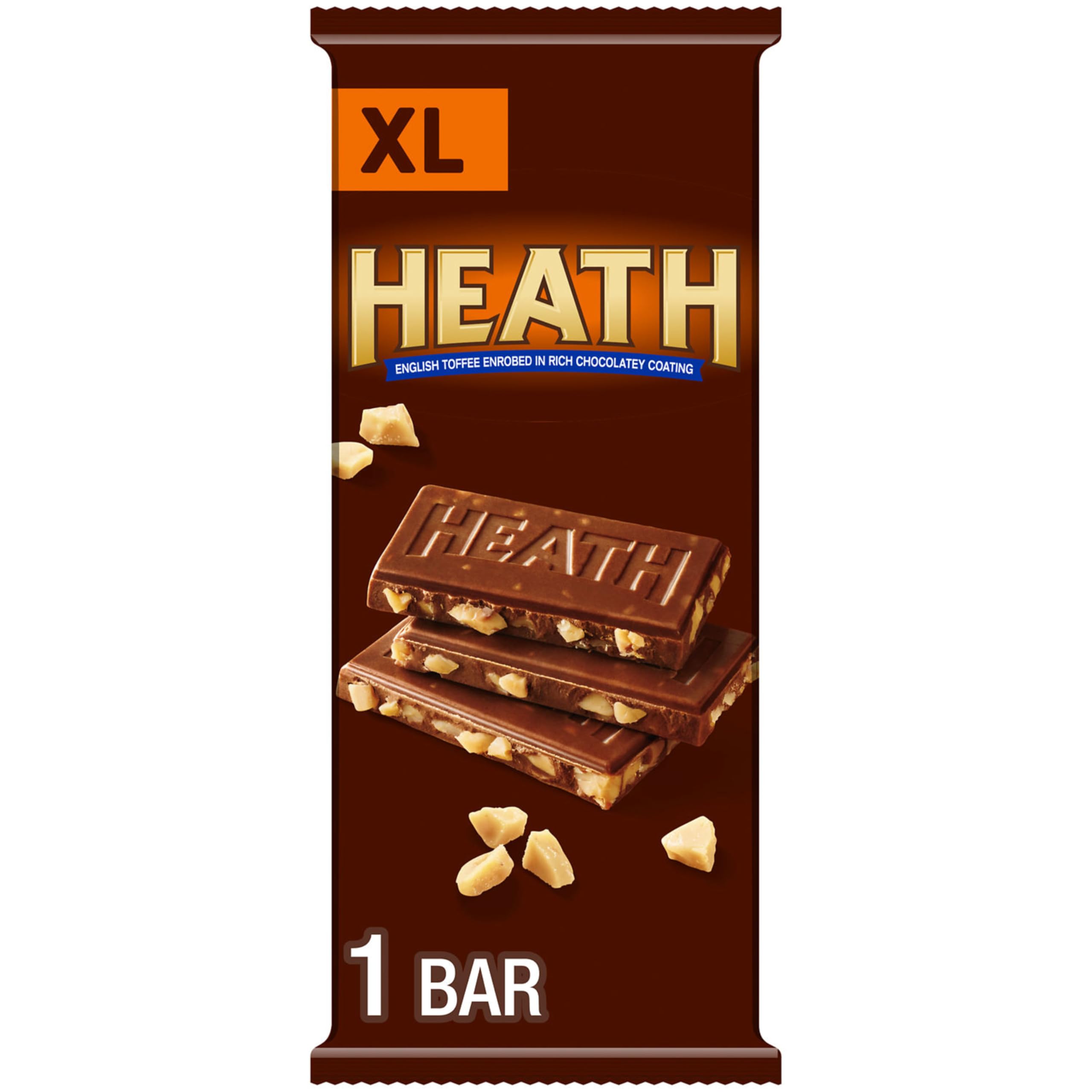 Amazon.com : HEATH Chocolatey English Toffee XL, Candy Bar, 4 oz (16 ...