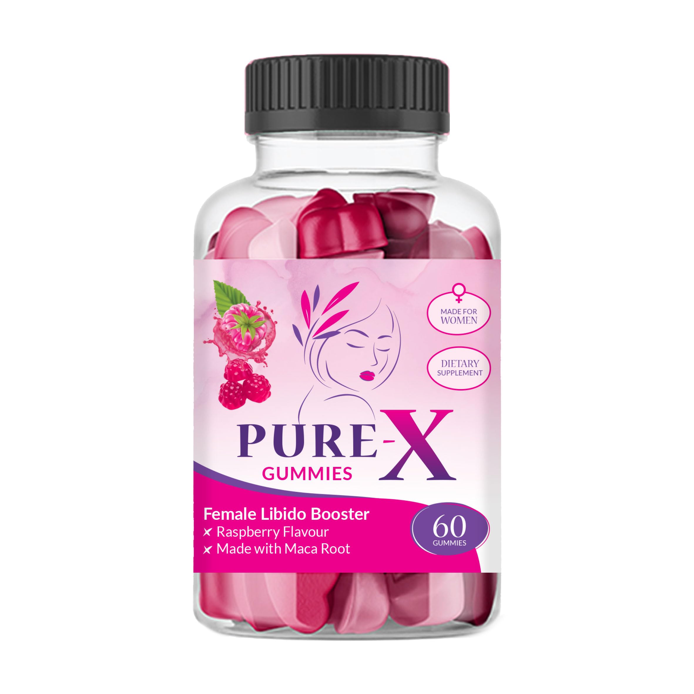 Pure X Gummies | Female Booster | with Maca Root | x60 : Amazon.co.uk ...