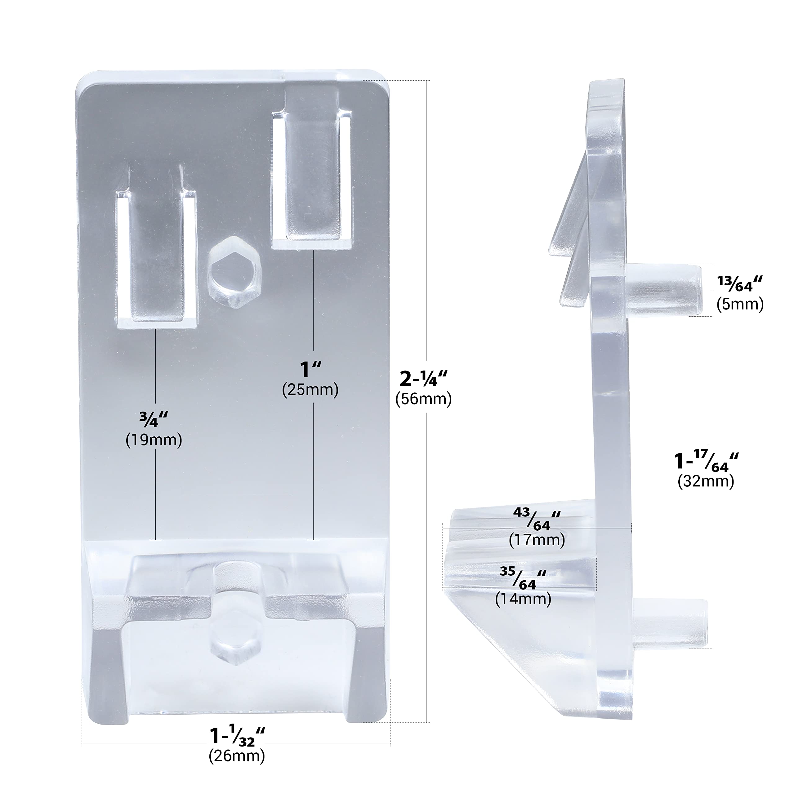 Shelf Holders Pegs Shelf Support Peg 30PCS Clear Plastic Locking ...