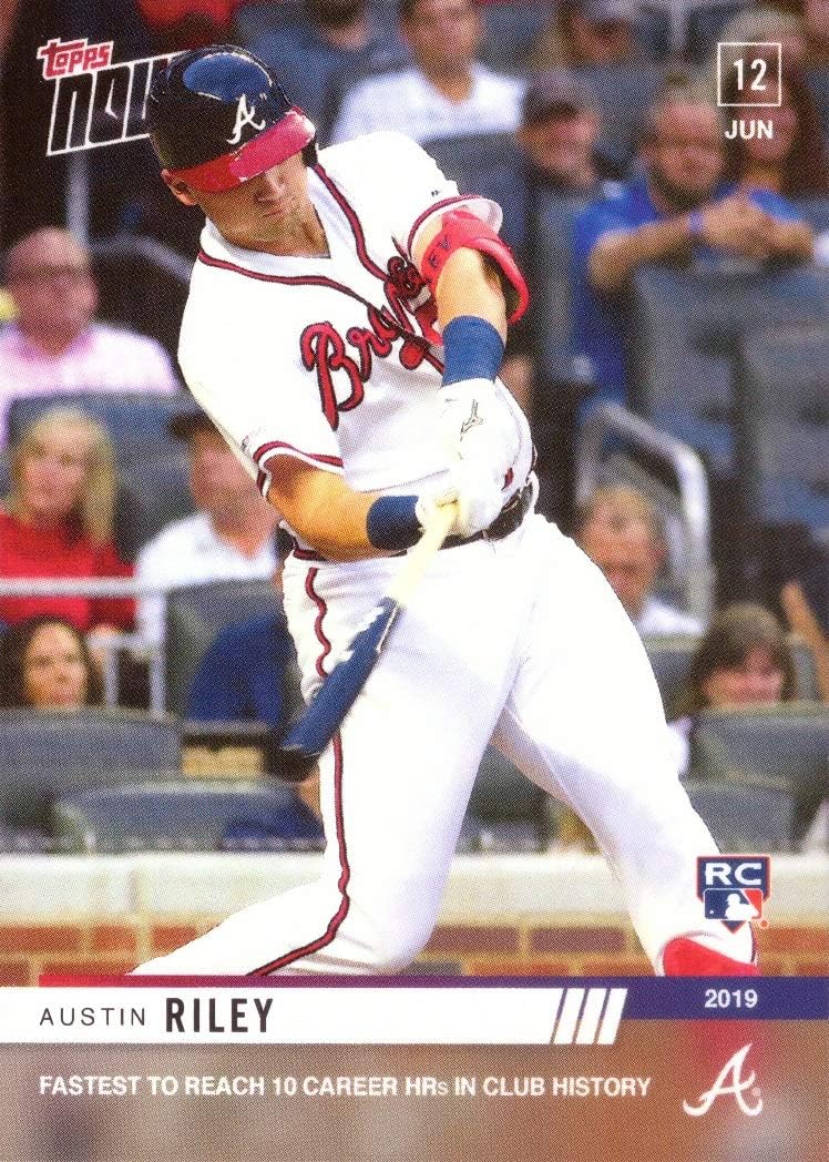 Amazon.com: 2019 Topps Now Baseball #368 Austin Riley Rookie Card ...