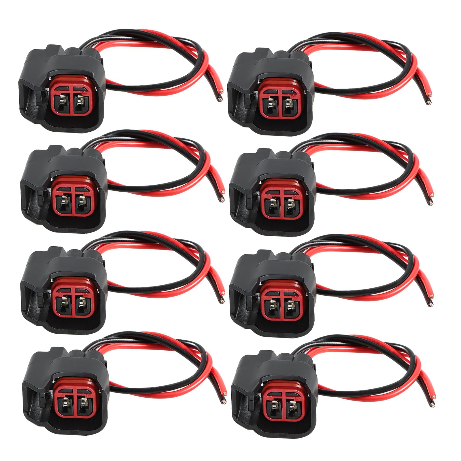 Amazon.com: FUSCH 8PCS Fuel Injector Connectors w/ 2 Way Wiring ...
