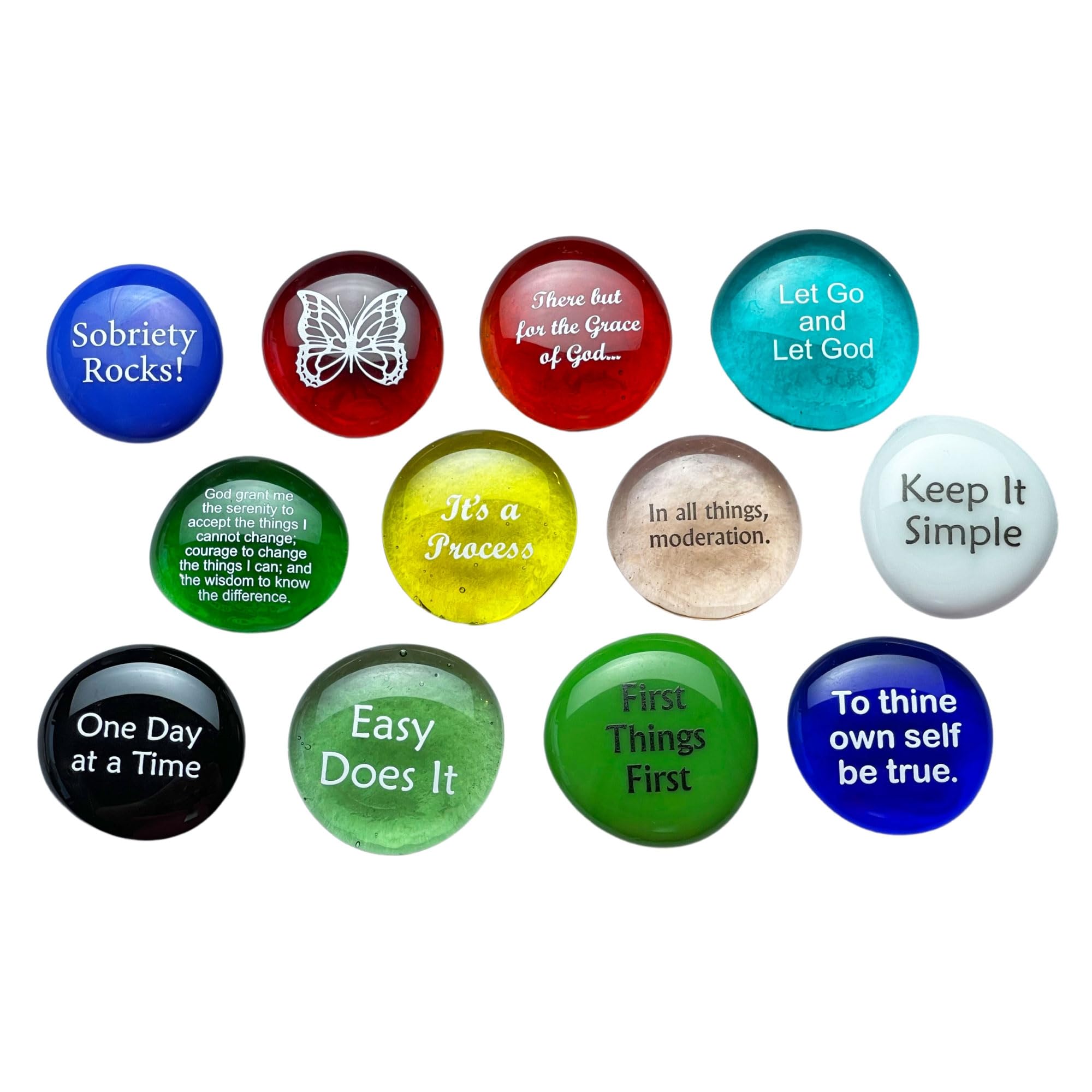 Amazon.com: Recovery Stones, 12 Daily Reminders for Encouragement in ...