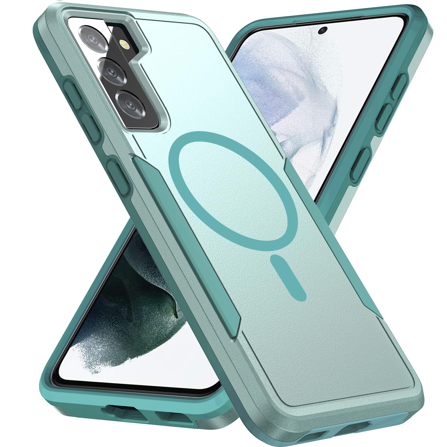 Amazon.com: Teayoha for Samsung Galaxy S21 FE 5G Case,[Compatible with Magsafe] [Military Grade ...