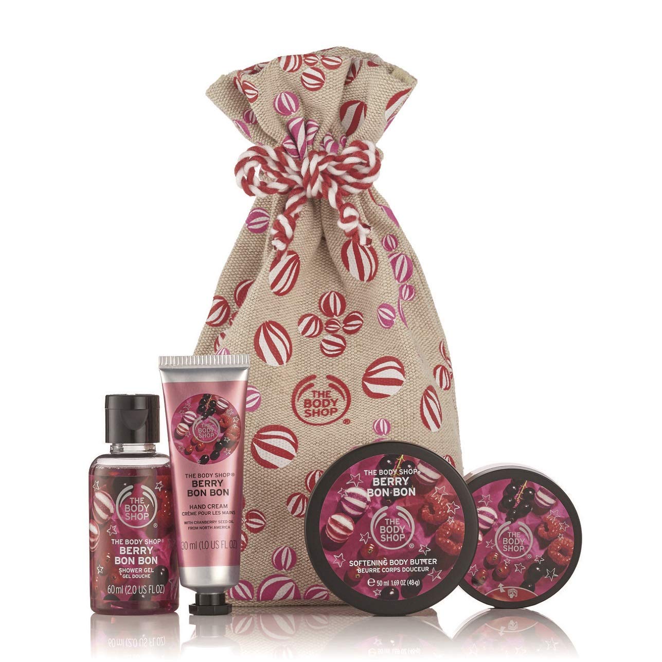 Amazon.com : The Body Shop Festive Sack of Berry Bon Bon Delights Gift ...