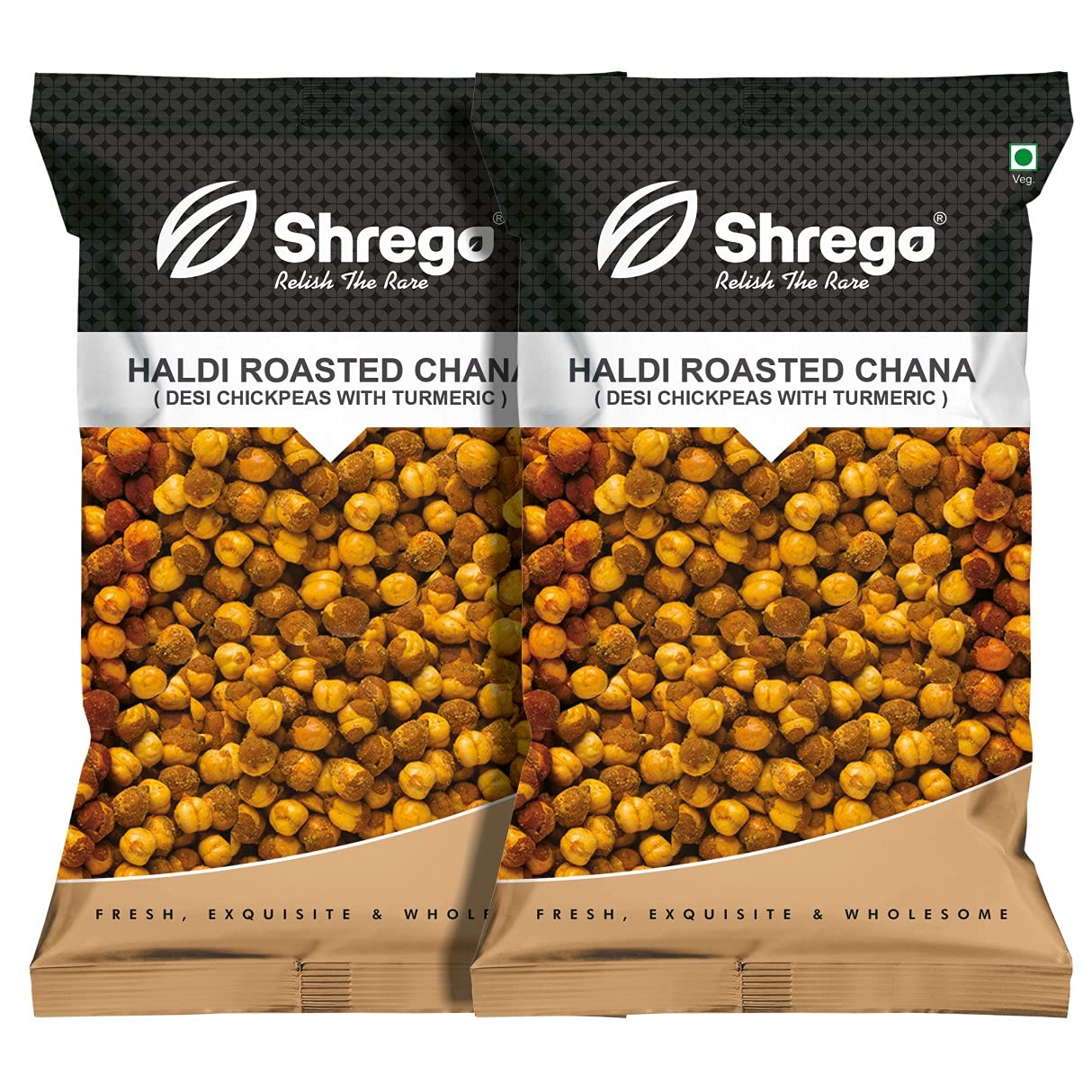 Buy SHREGO Haldi Roasted Chana, Bhuna Chana (Desi Chickpeas With ...