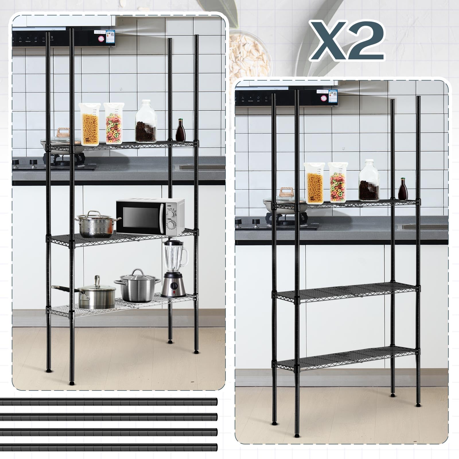Wire Rack Shelving Accessories Quantum Wire Shelving Accessories