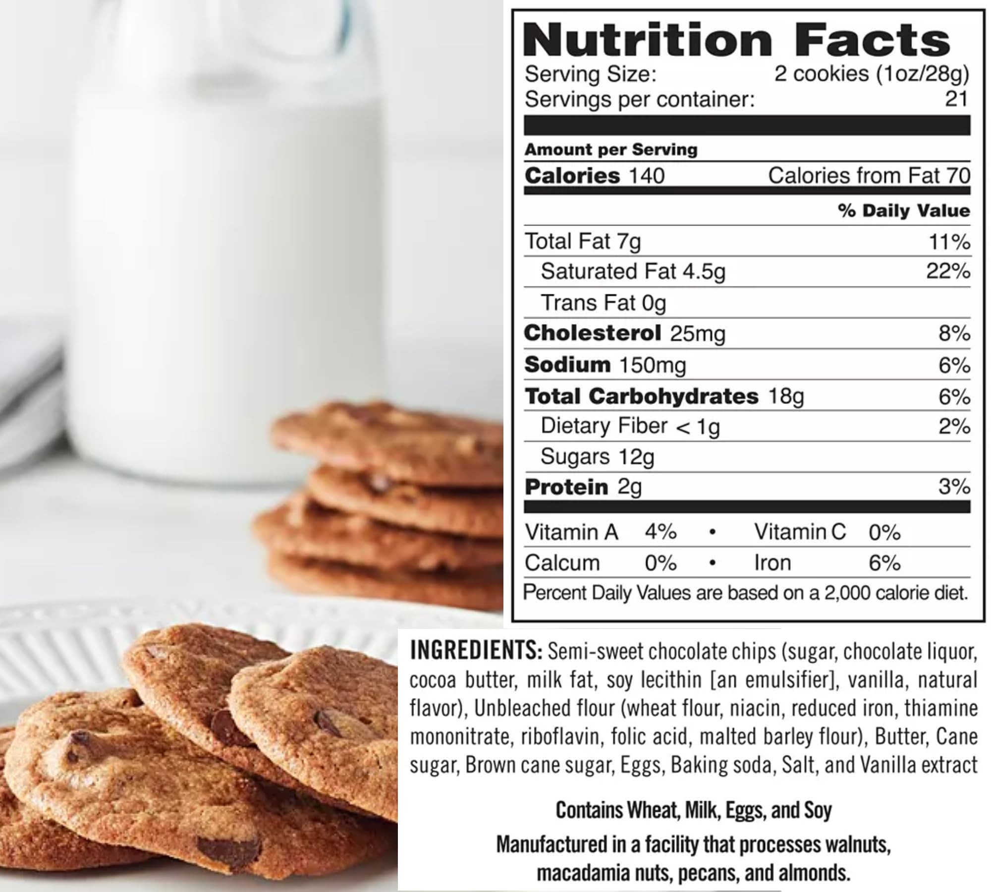 Snapklik.com : Tates CookiesFamous Amos Chocolate Chip Cookies ...