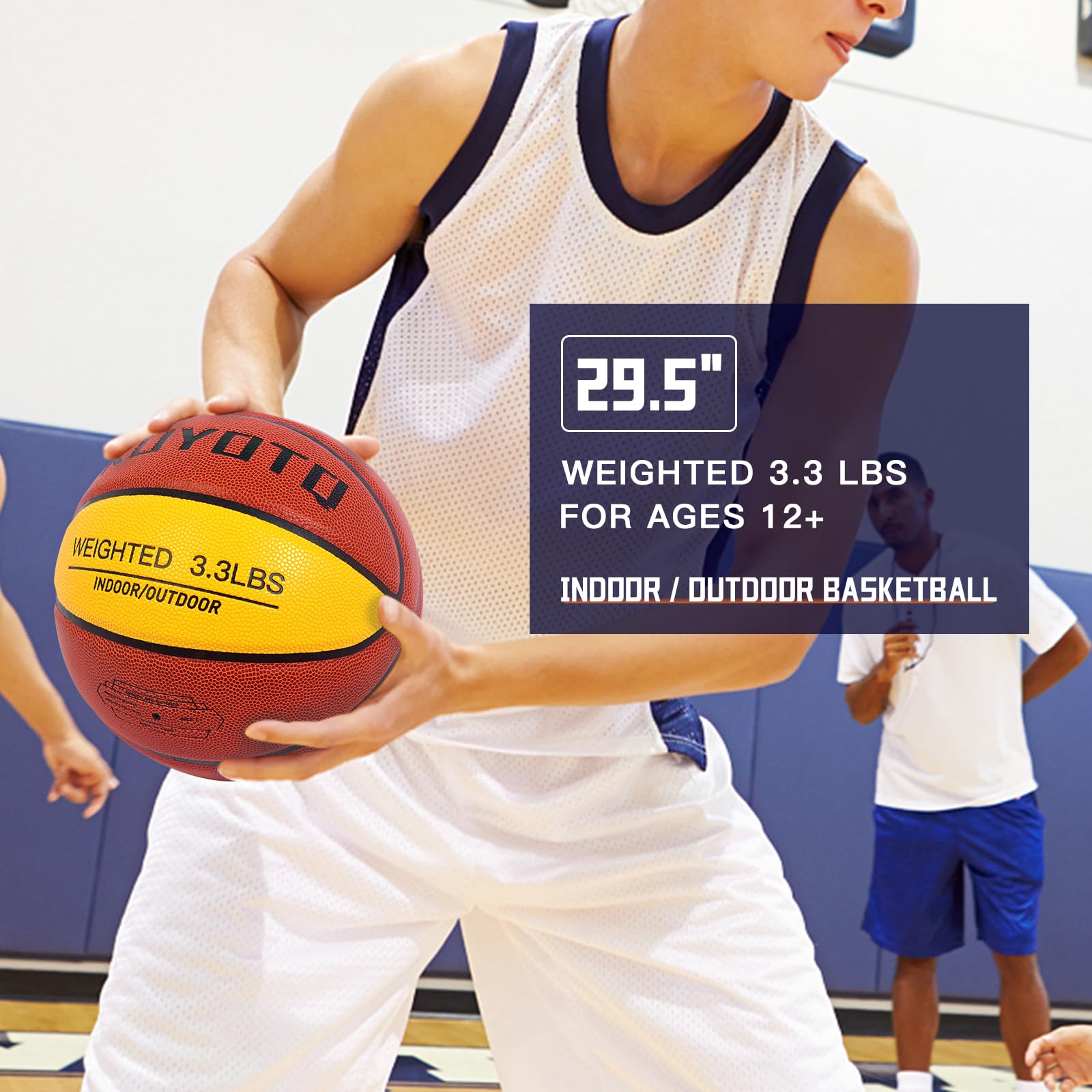 Snapklik.com : KUYOTQ 3.3lbs Weighted Basketball Composite Size 7 ...